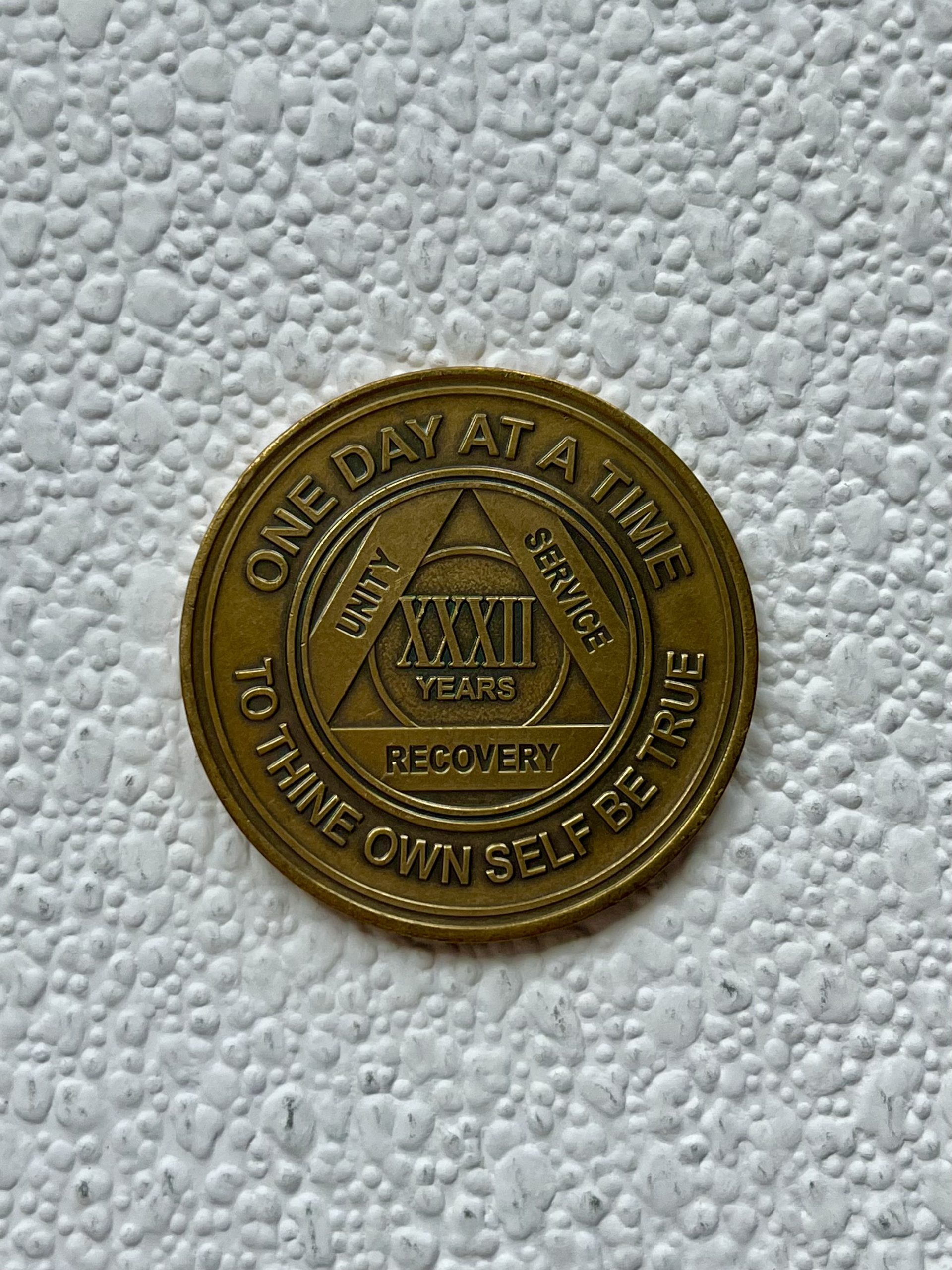 32 Years Sobriety Chip – Bronze – AA Netherlands